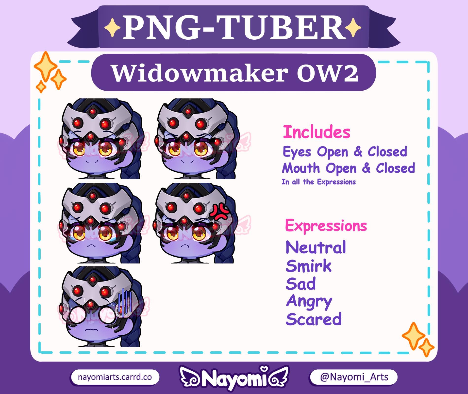 Overwatch 2 / Widowmaker OW2 Pngtuber / Widowmaker Overwatch 2 / Twitch ...