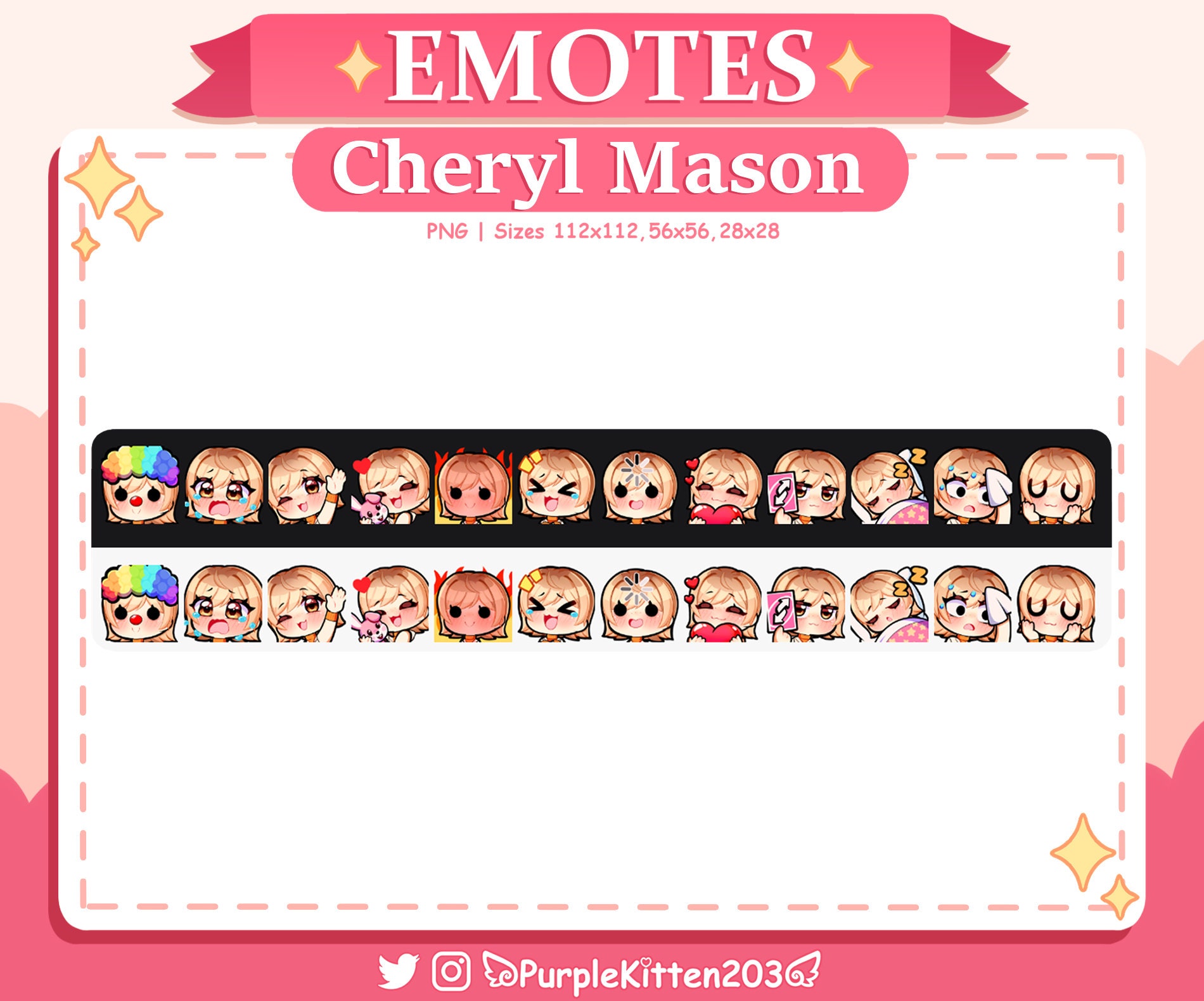 Dead by Daylight / Silent Hill / Cheryl Mason 12 Emotes Pack 1 / Dead ...