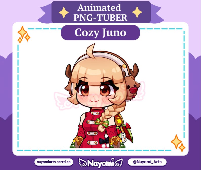 Overwatch 2 / Cozy Juno Pngtuber / Juno Overwatch 2 / Twitch Streamer ...