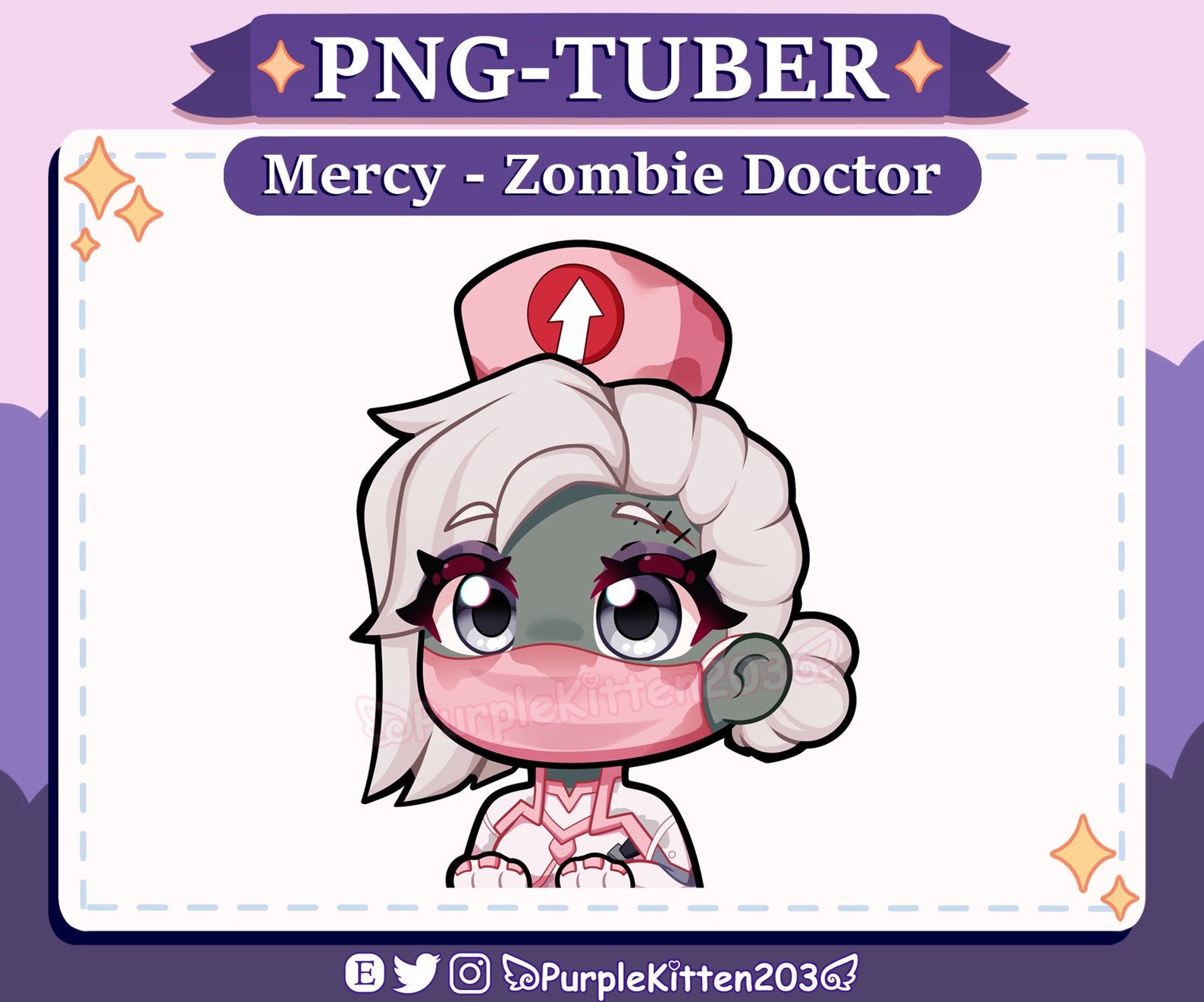 Overwatch 2 / Mercy Pngtuber / Mercy Zombie Doctor Overwatch / - Etsy