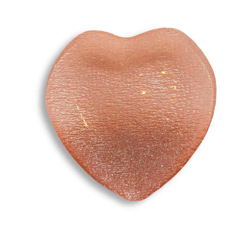 Heart Shaped Pink Ombre Sparkling Glitter Glass Plates 7.5 Inches by ...