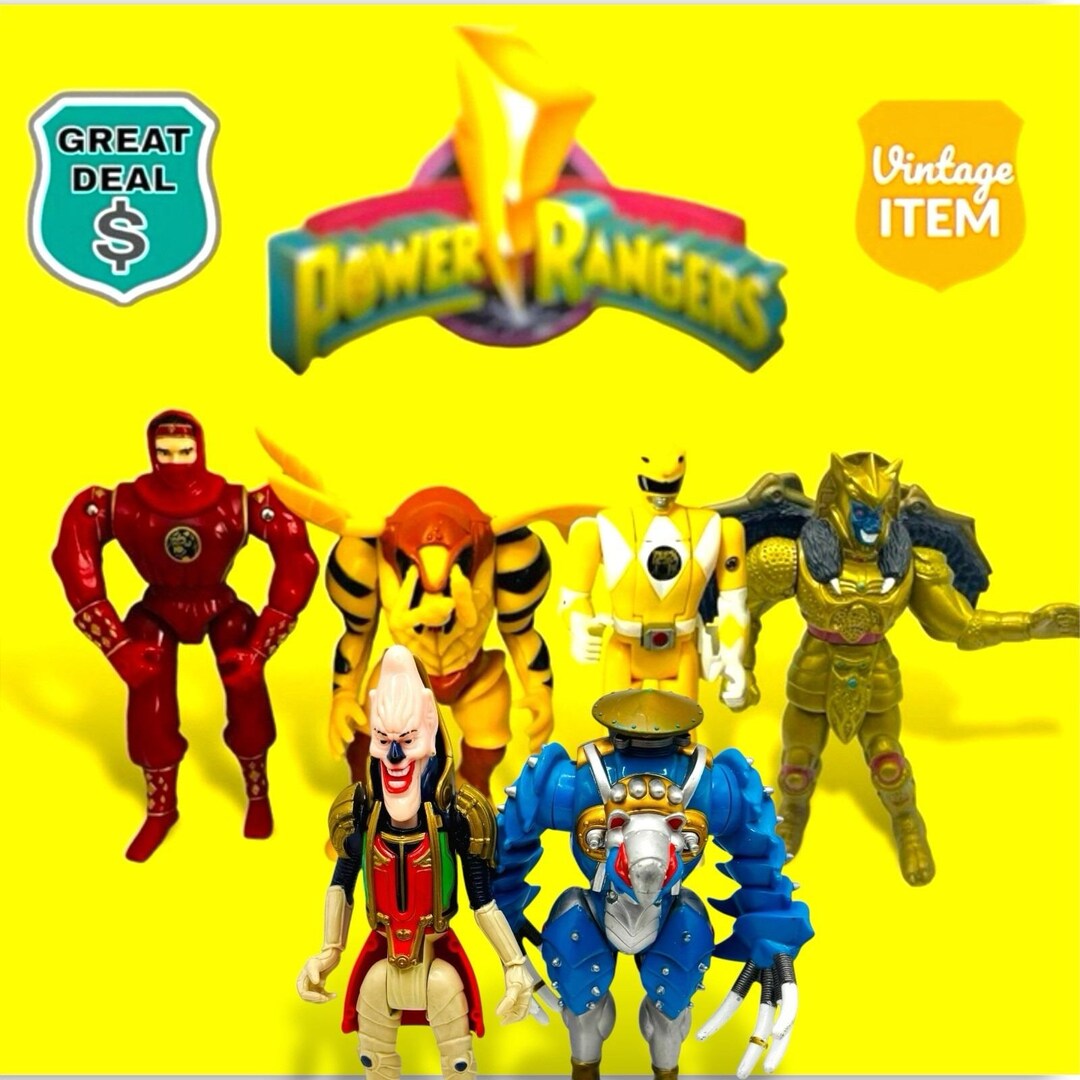 Power Rangers. Yellow Ranger, Red Ninja Ranger, Grumble Bee, Goldar ...