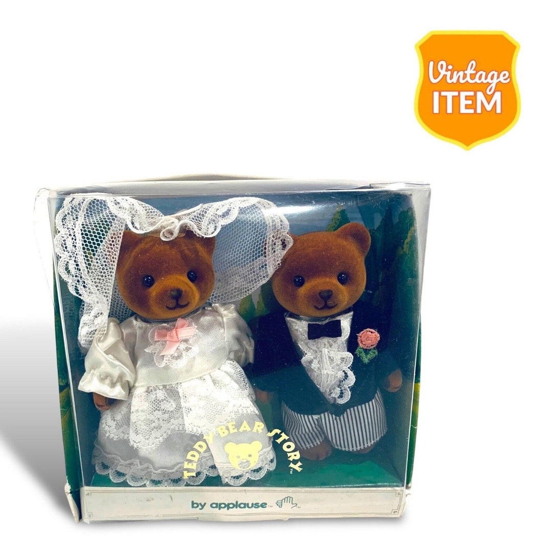Teddy Bear Story Vintage Groom Teddy and Bride Tammy. - Etsy