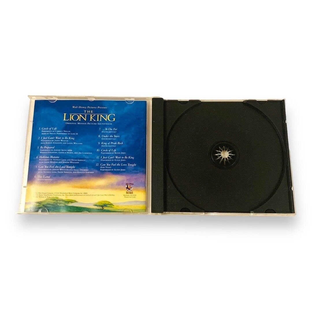 The Lion King: Original Motion Picture Soundtrack CD Case. CASE ONLY ...
