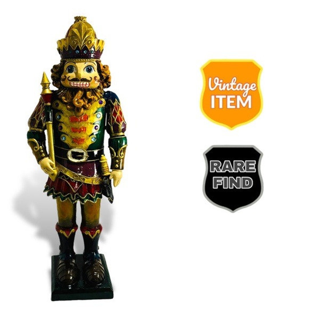 Vintage Ceramic Nutcracker Inspired Soldier Officer Statue. Extremely ...