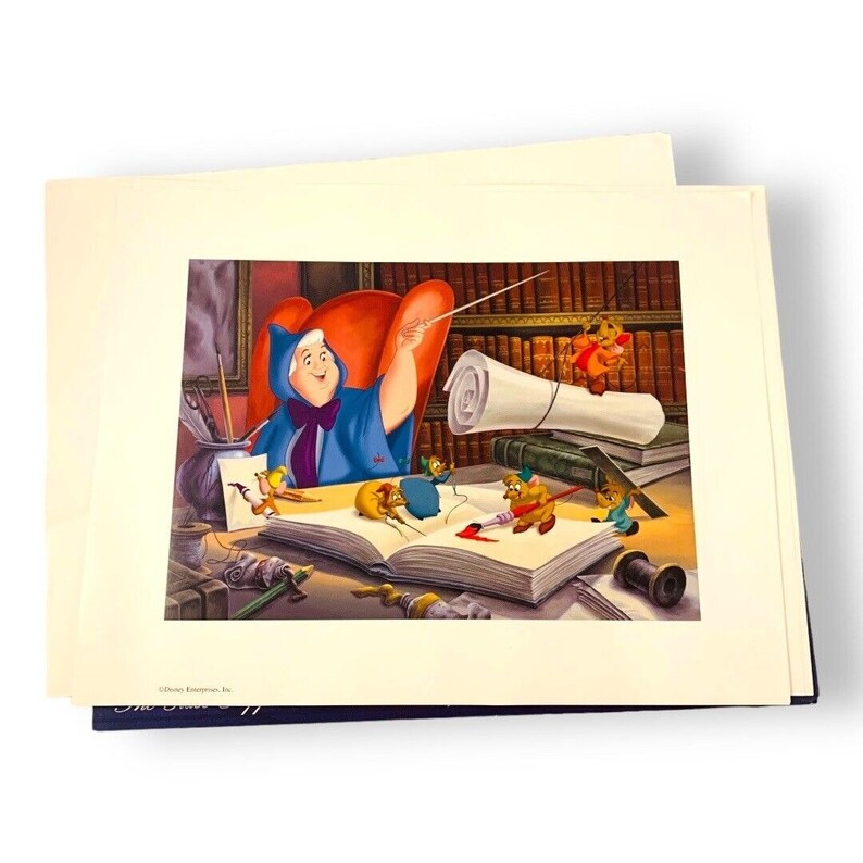 Walt Disneys cinderella 2 Set of 4 Lithographs Prints in Original ...