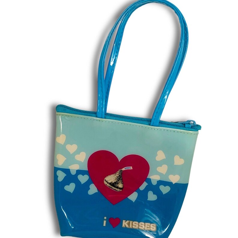 Hershey Kisses Rare Blue Plastic Mini Micro Purse With Handle. RARE ...