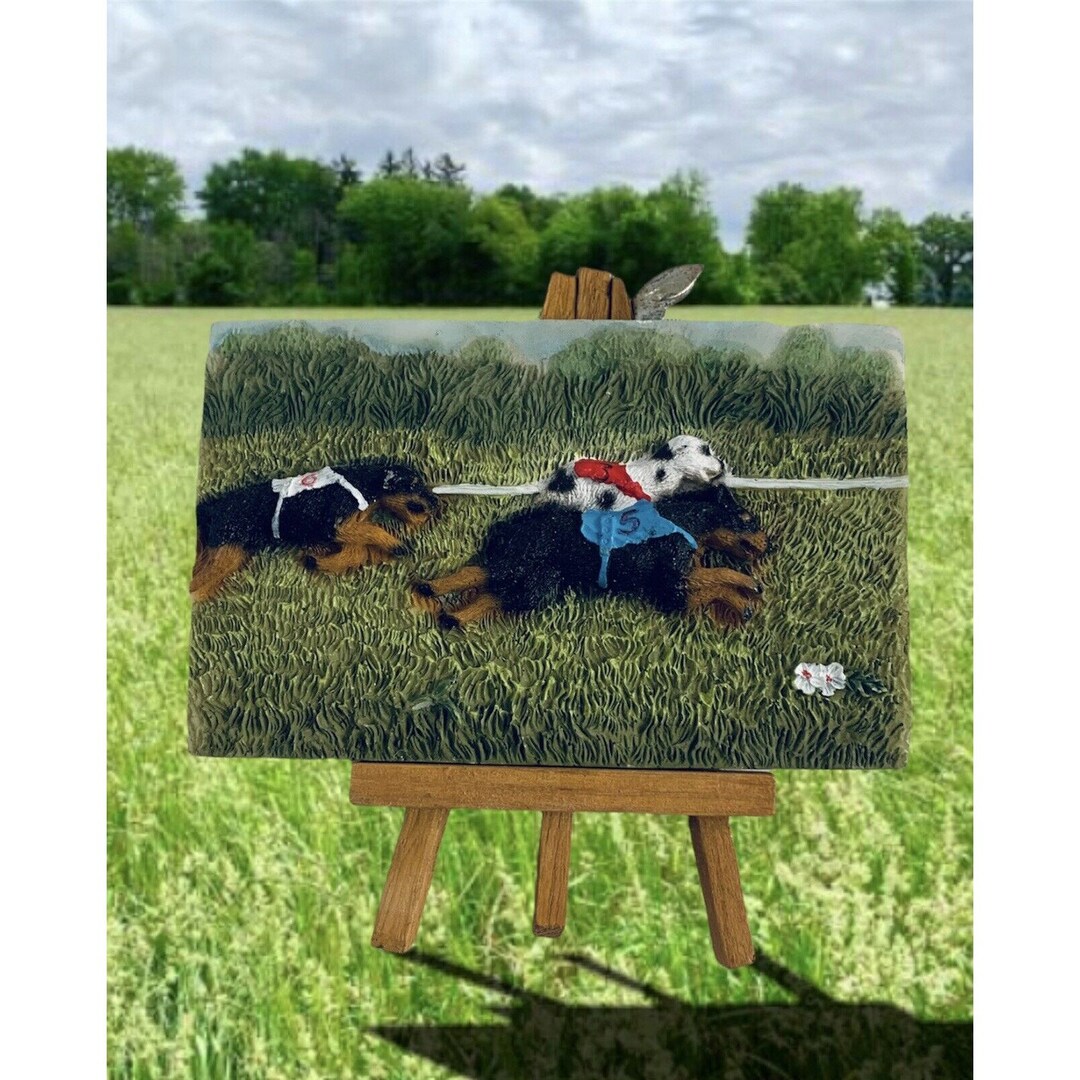 Vintage Kami the Beautiful World of Dogs Mini Resin Portrait - Etsy