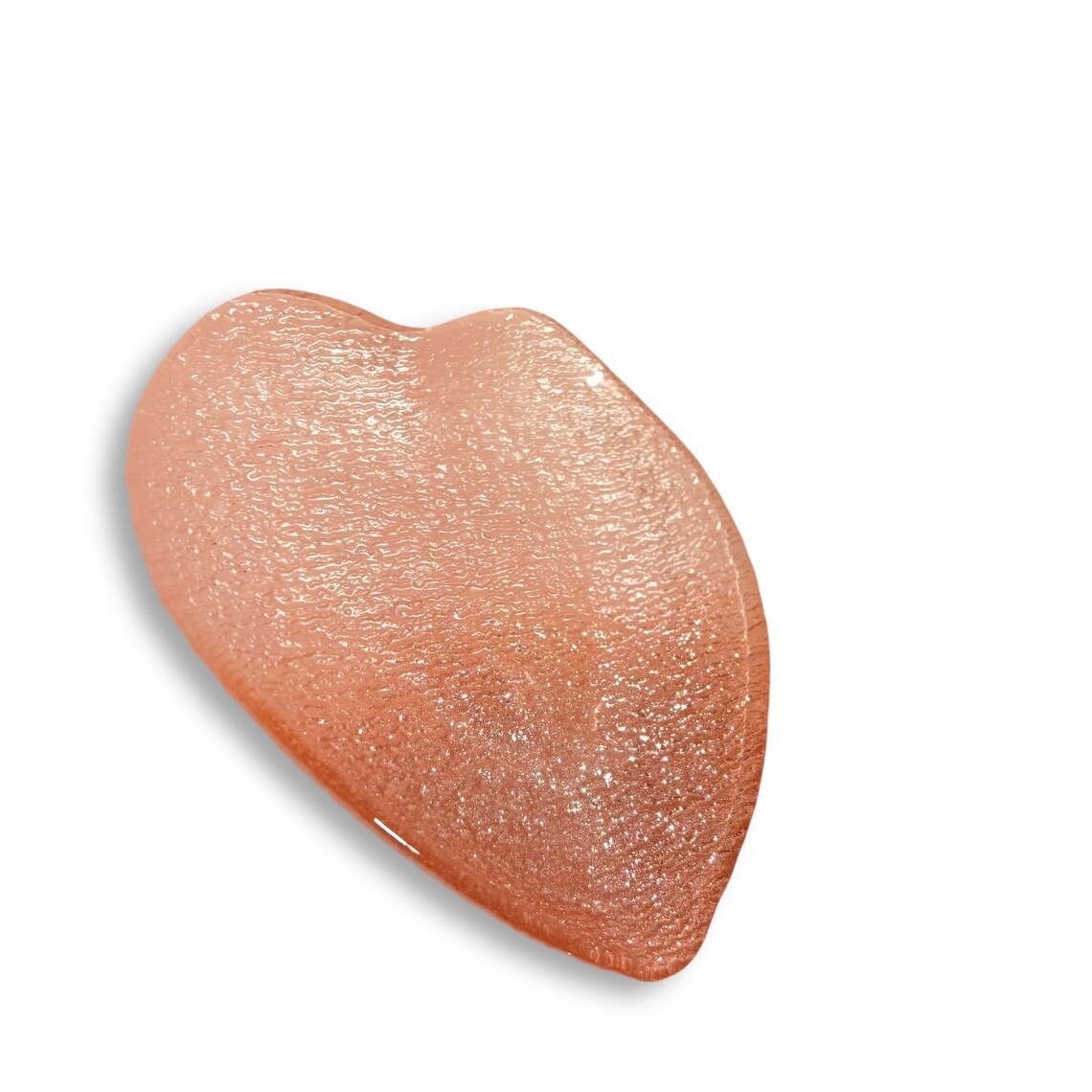 Heart Shaped Pink Ombre Sparkling Glitter Glass Plates 7.5 Inches by ...