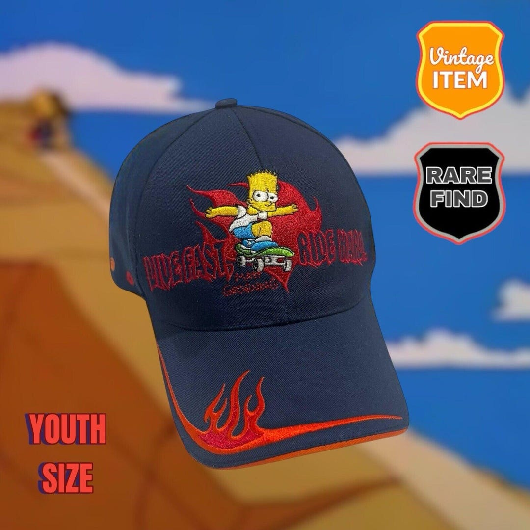 Vintage the Simpsons Youth Bart Simpson Hat Baseball Cap. RARE! HTF! - Etsy