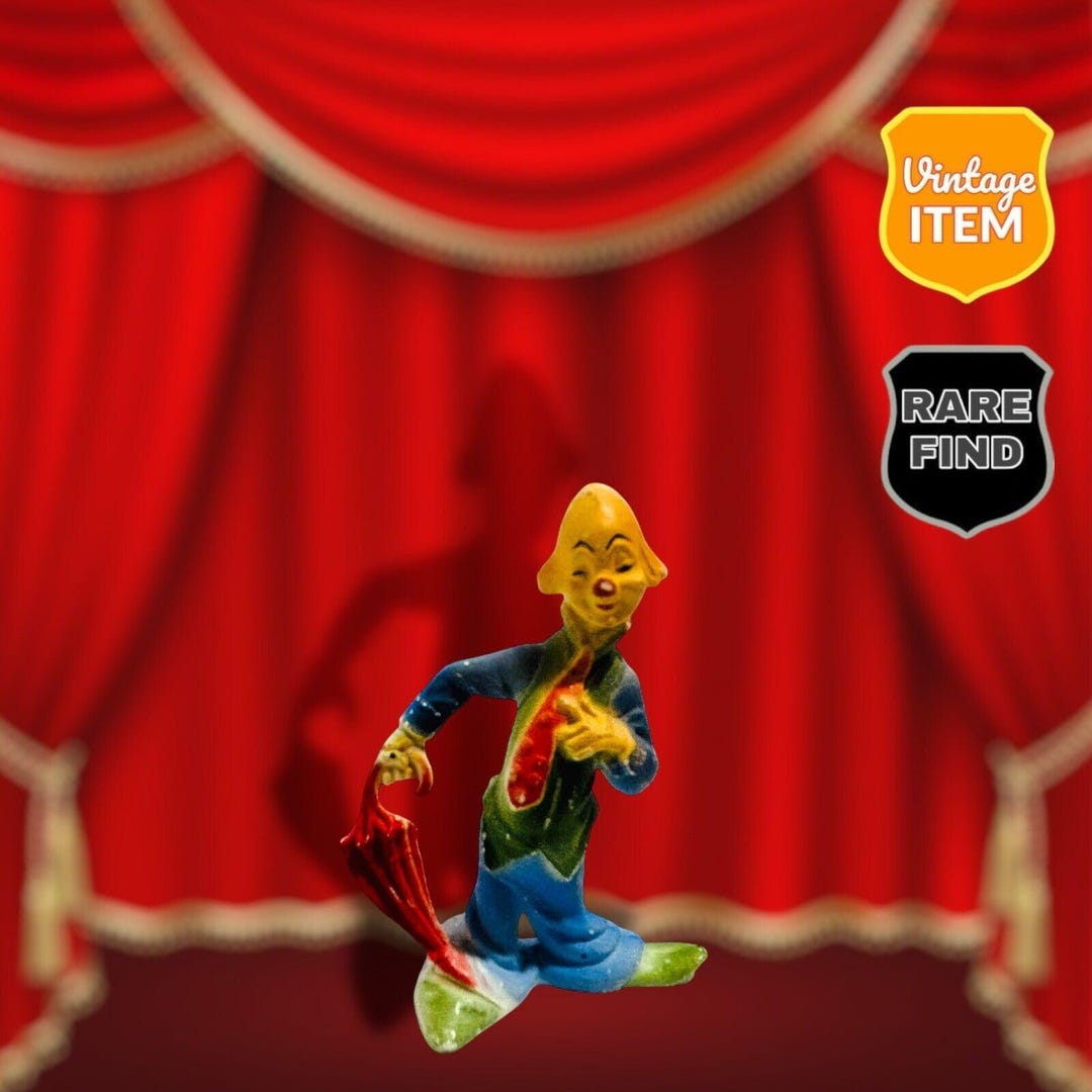 Vintage Clowns Cake Topper Figurine. RARE! - Etsy