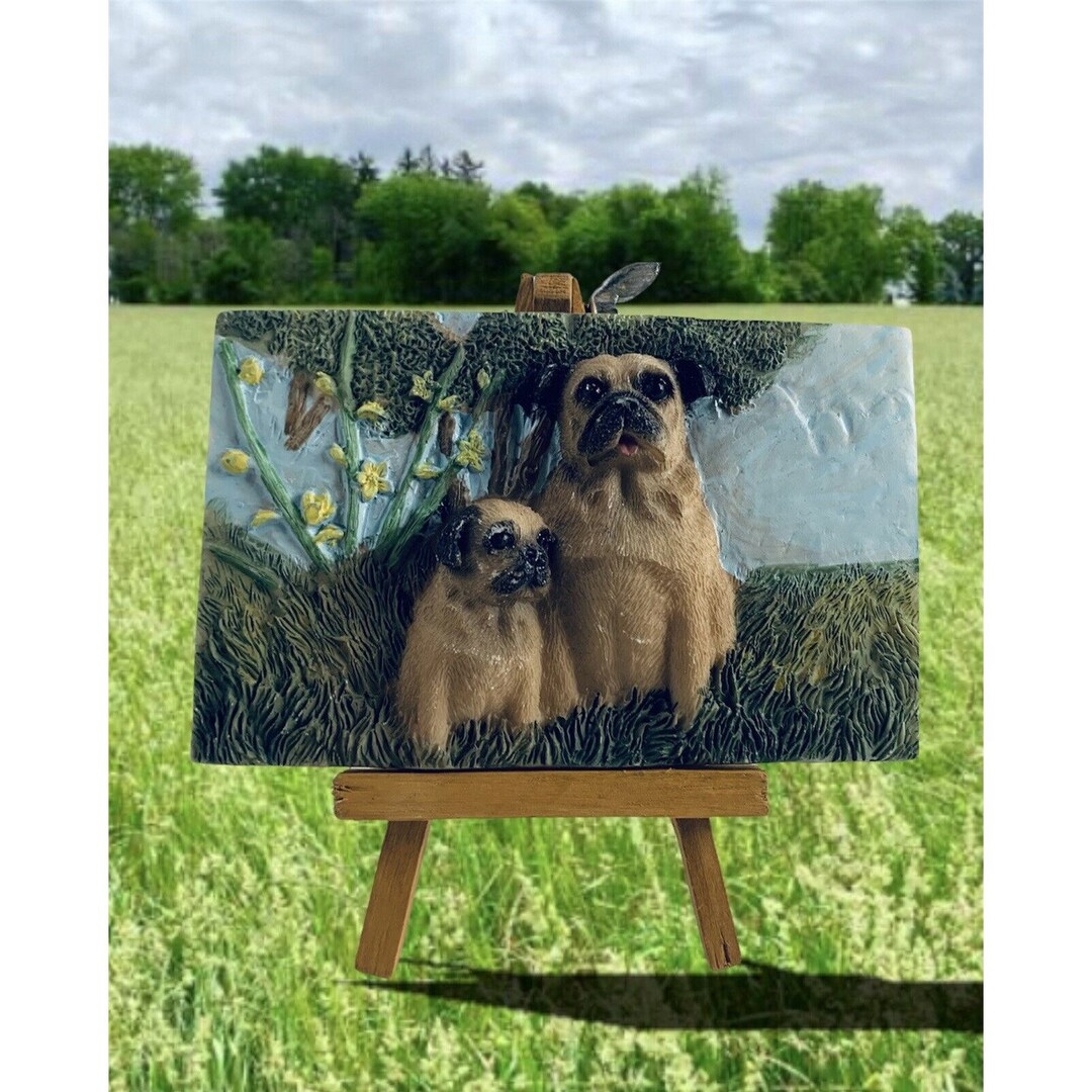 Vintage Kami the Beautiful World of Dogs Mini Resin Portraits - Etsy