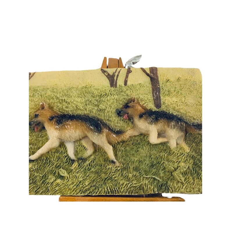 Vintage Kami Beautiful World of Dogs Mini Resin Portraits. Hand Painted ...