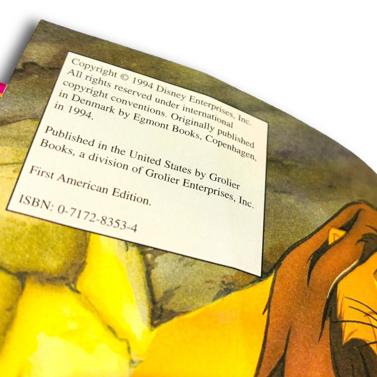 Disney's Wonderful World of Reading Vintage the Lion King Book With ...