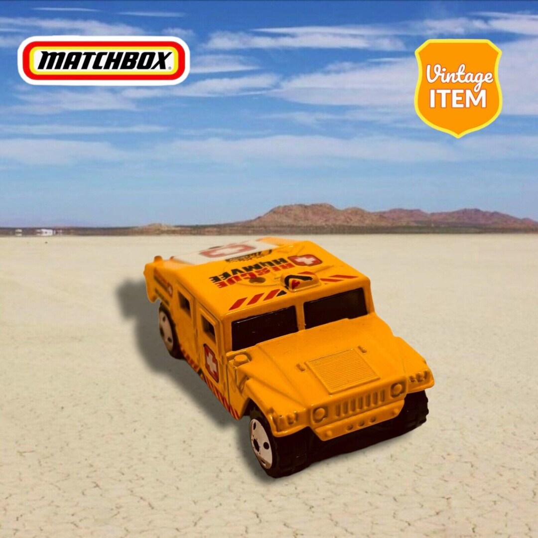 Matchbox Cars Rescue Humvee Hummer Diecast Plastic Truck 1994 Vintage ...