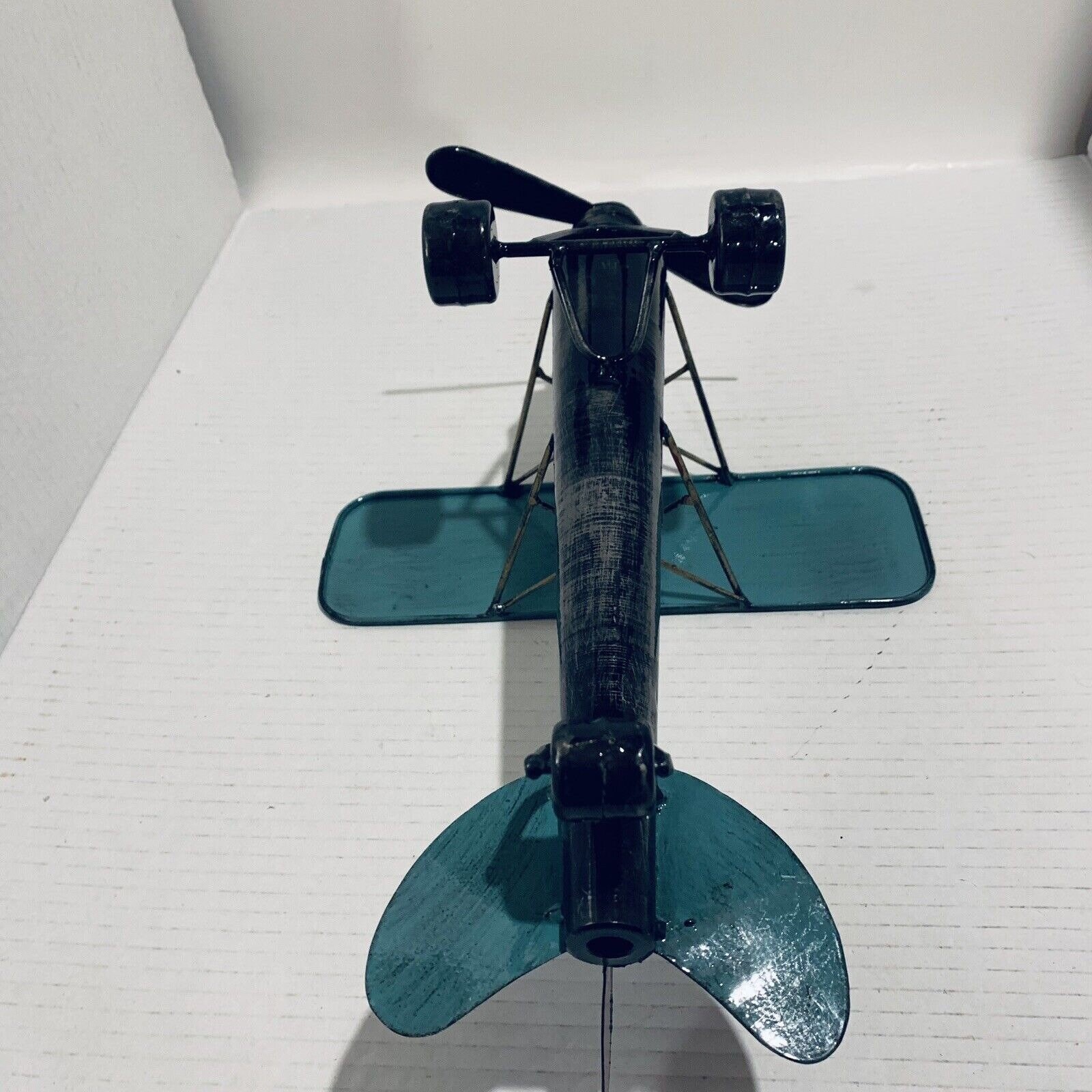 VINTAGE Diecast Metal WW1 Airplane. Model With Propeller. Red, Green ...