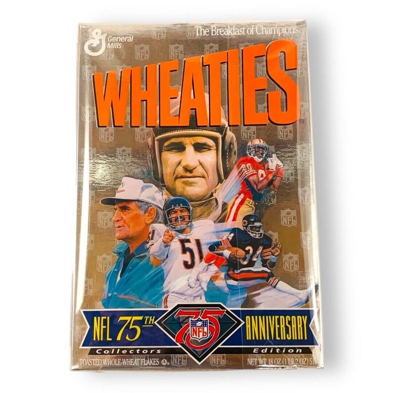 Wheaties 1994 NFL 75th Anniversary Collector's Edition Cereal Box New ...