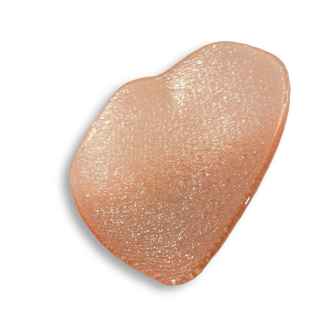Heart Shaped Pink Ombre Sparkling Glitter Glass Plates 7.5 Inches by ...