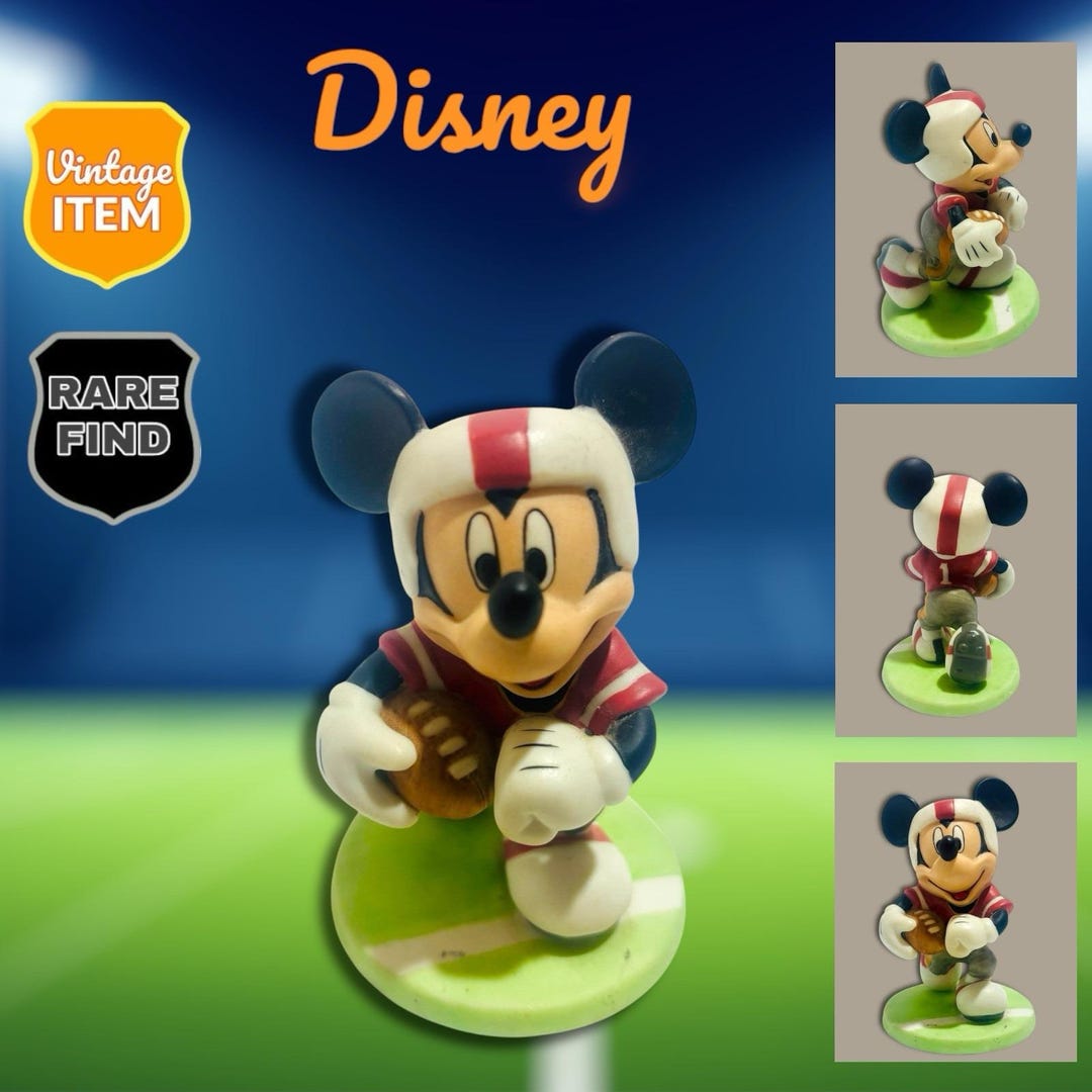 Walt Disney World Sri Lanka Vintage Mickey Mouse Football Player ...