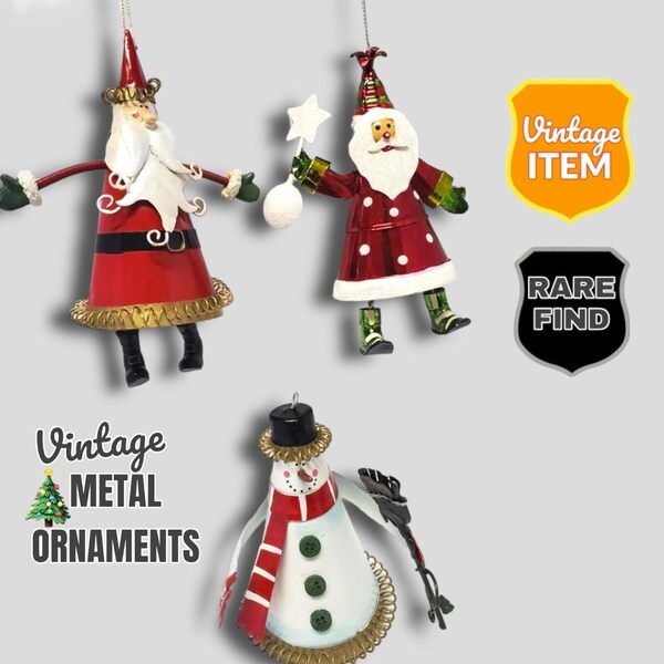 Metal Christmas Ornaments - Etsy