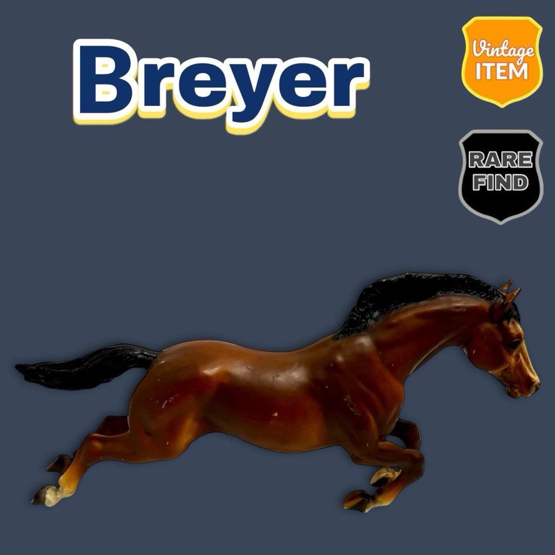 Breyer Traditional Vintage Bay Jumping Horse (no Stand). - Etsy