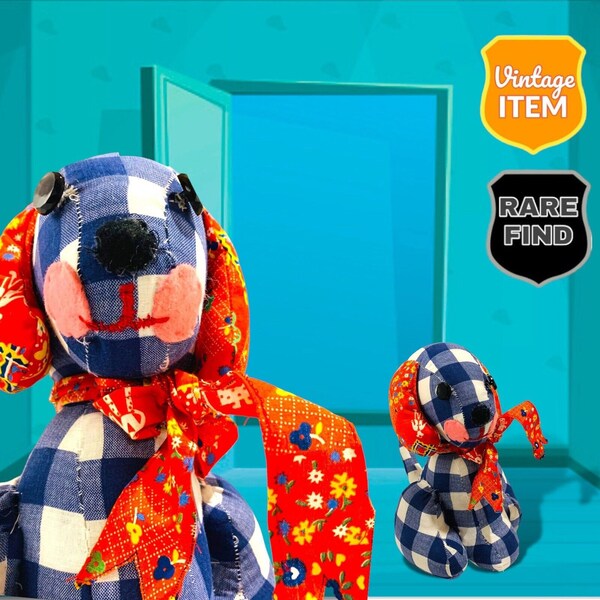 Patchwork Dog Plush - Etsy