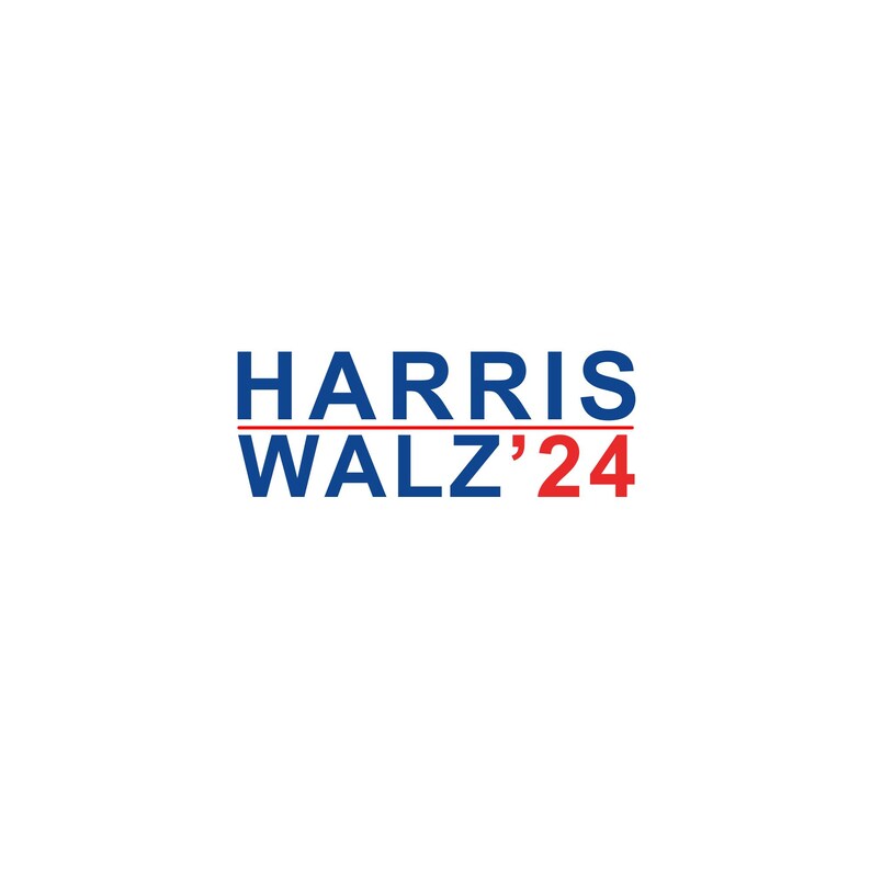 Kamala Harris and Tim Walz, Election 2024, Patriotic, Vote Blue ...