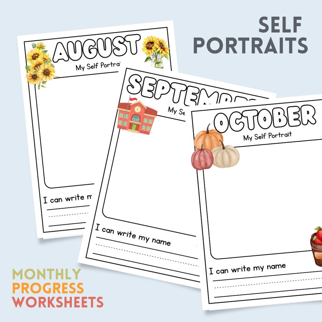 Monthly Self Portraits - Etsy