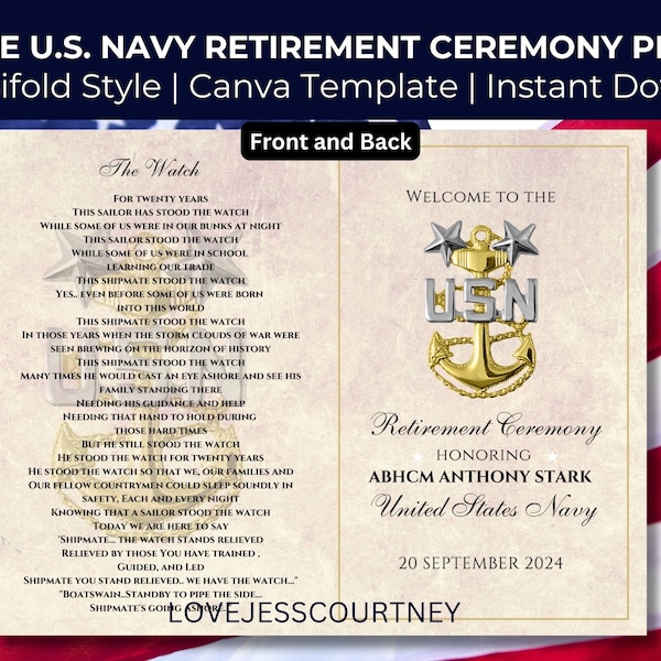 Retirement Ceremony Navy - Etsy
