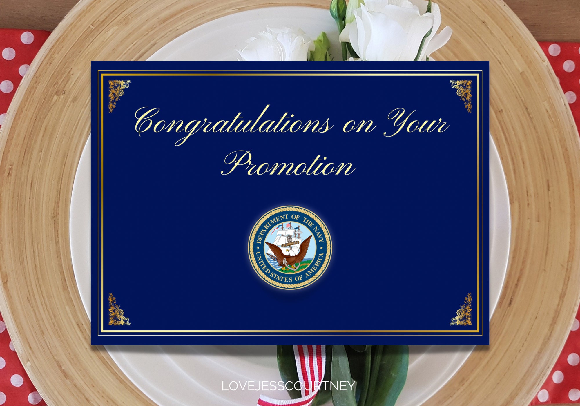 Printable Navy Promotion Card, Navy Promotion Congrats, USN Promotion ...