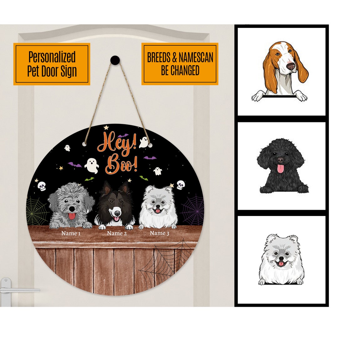 Personalized Dog Door Hangerwelcome Door Hangerfront Door - Etsy