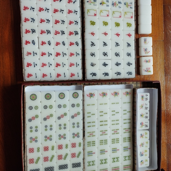 Antique Mahjong Set - Etsy