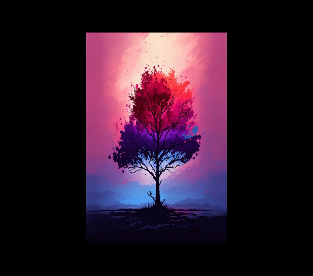 Magic Tree | AI Generated | Digital Download | Digital Painting | Art ...
