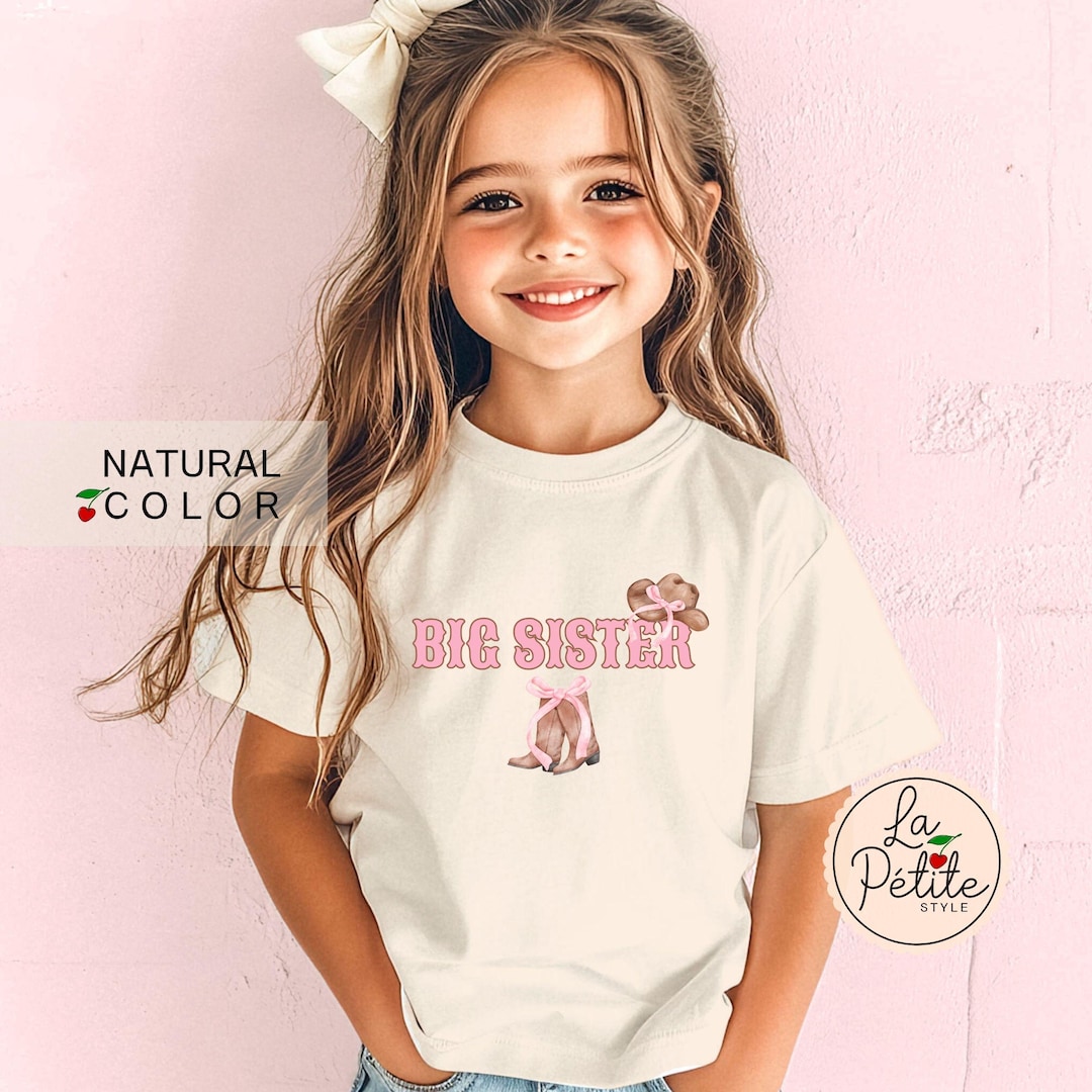 Big Sister Tshirt New Big Sister Tee Toddler Girl T-shirt New Baby Announcement Big Sister ...