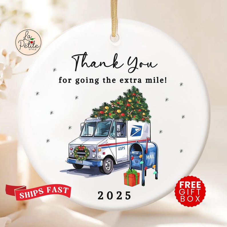 Postal Worker Ornament Personalized Mailman Christmas Ornament Custom ...