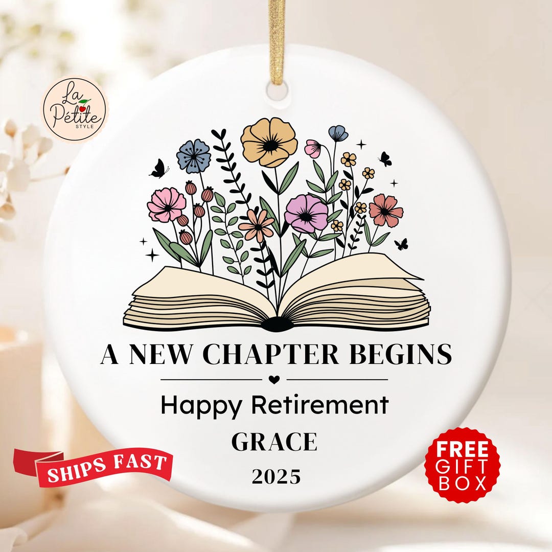 Personalized Retirement Ornament Happy Retirement Ornament Custom ...