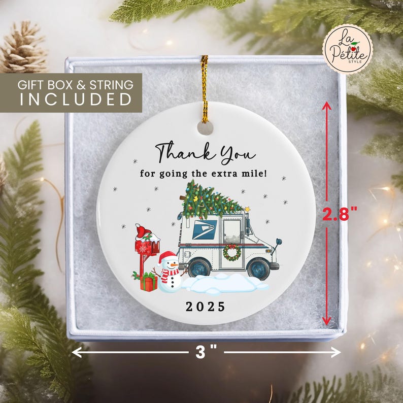 Postal Worker Ornament Personalized Mailman Christmas Ornament Custom ...