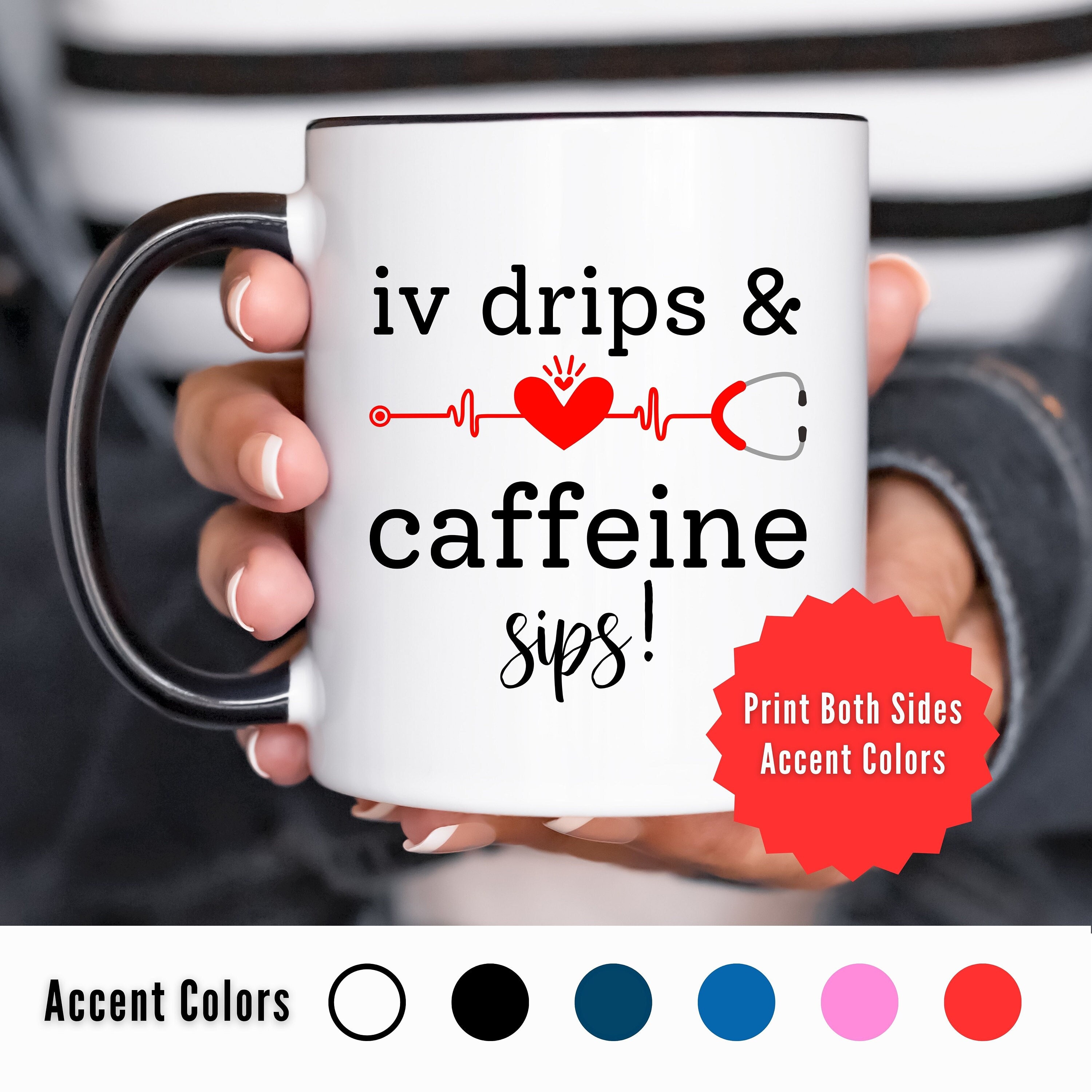IV Drips and Coffee Sips Nurse Coffee Mug Nurse Cup Gift Nurse ...