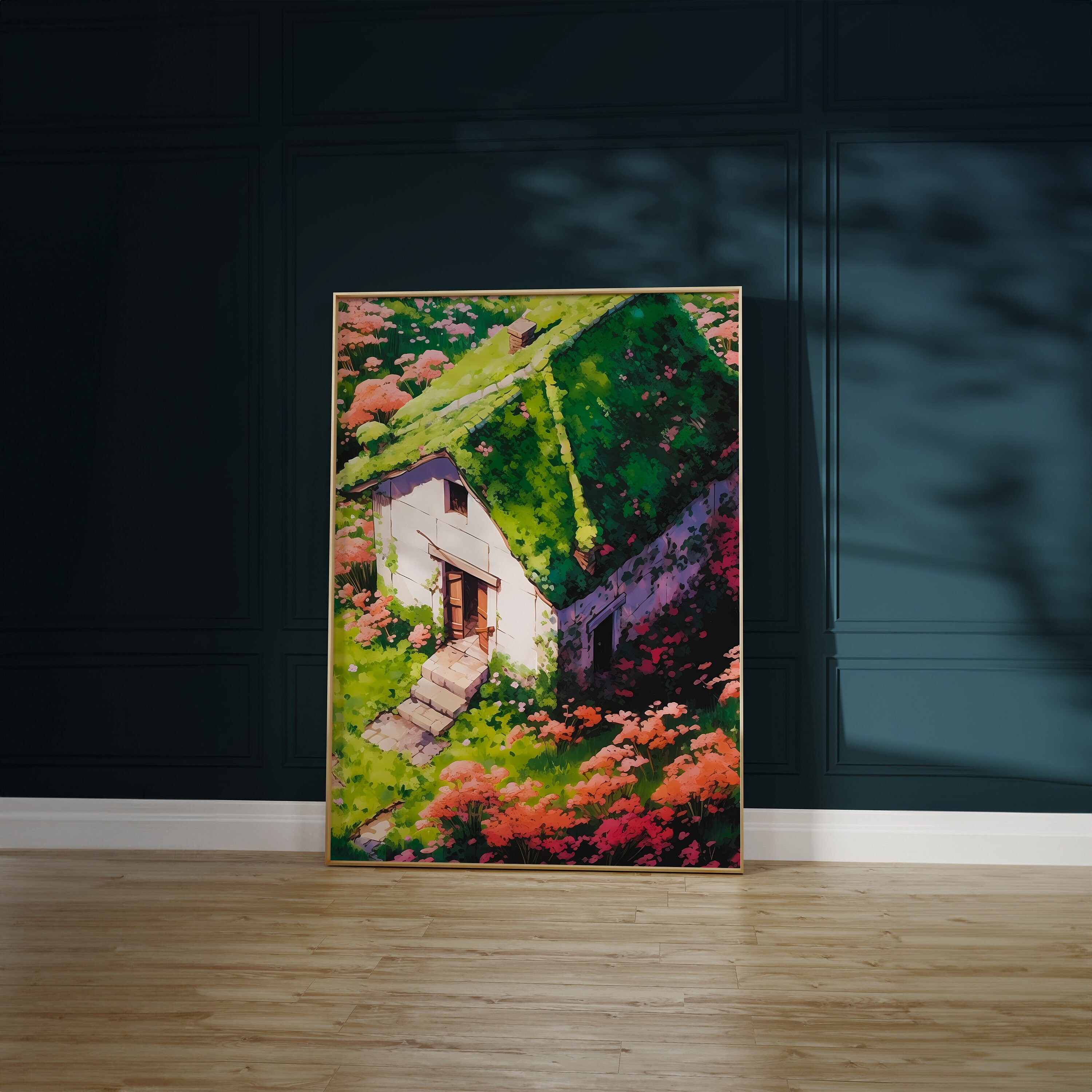 Greenery Studio Ghibli Inspired Artwork Set of 6 Printable - Etsy