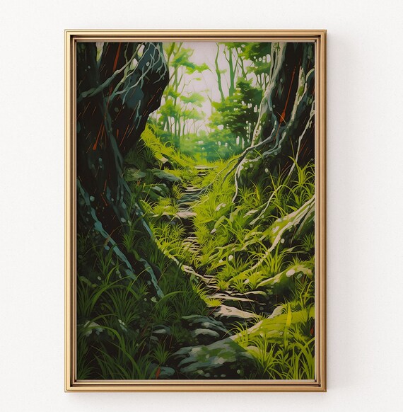 Anime Landschaft Wald