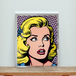 Retro Pop Art Wall Collage Kit 8 Piece Vintage Aesthetic Prints Pop Art ...