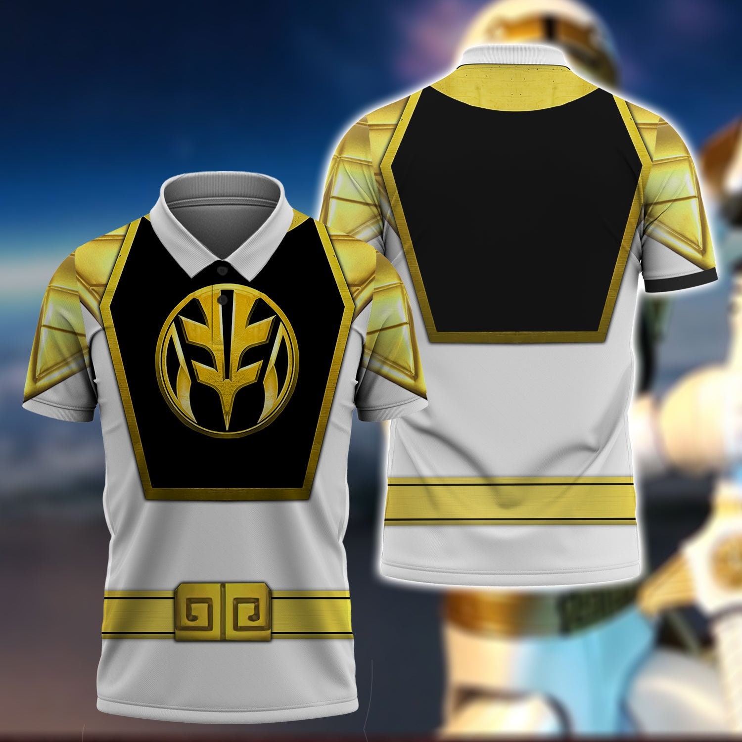 Costume White Ranger, Power Rangers Cosplay Costume 3D Hoodie sold by ...