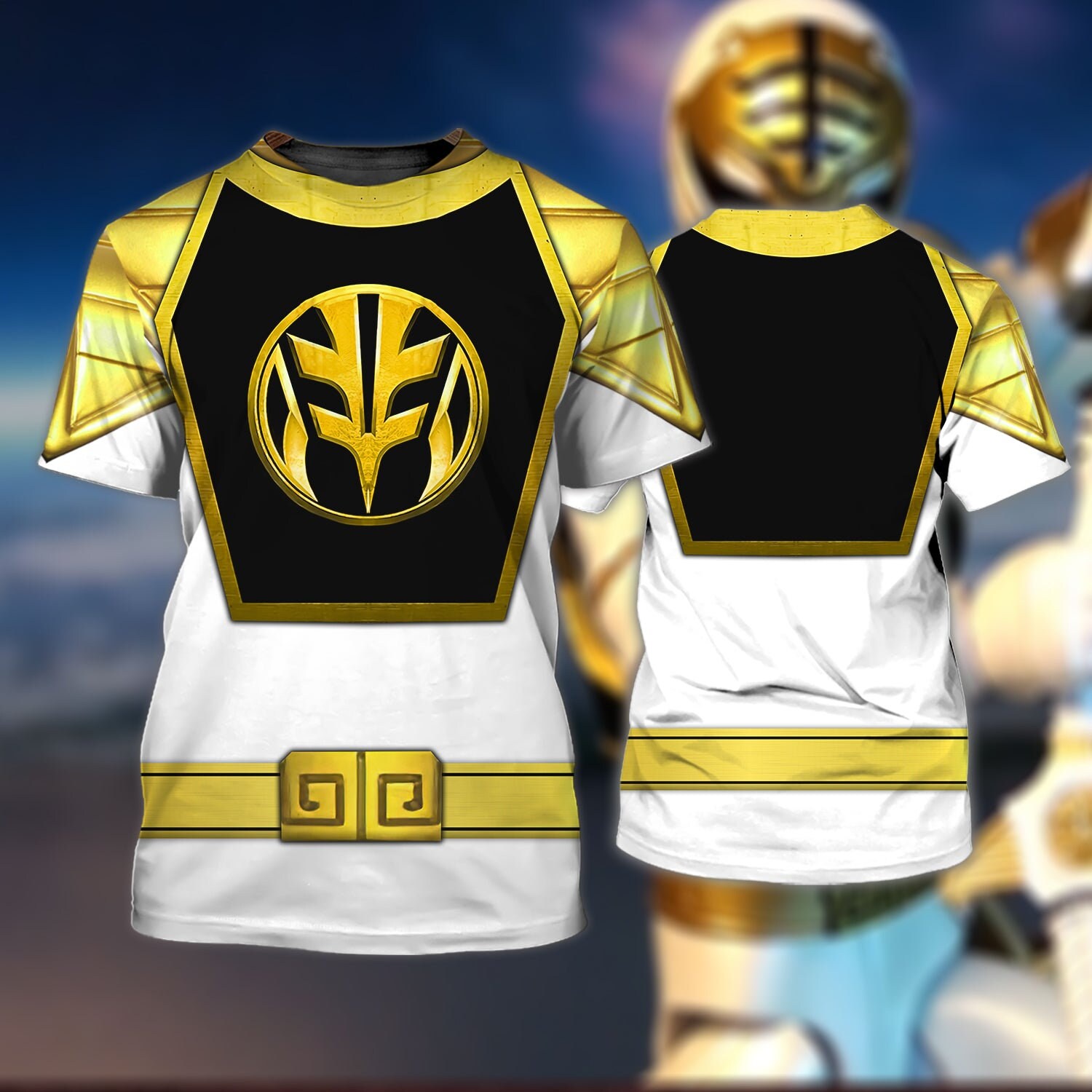 Costume White Ranger, Power Rangers Cosplay Costume 3D Hoodie sold by ...