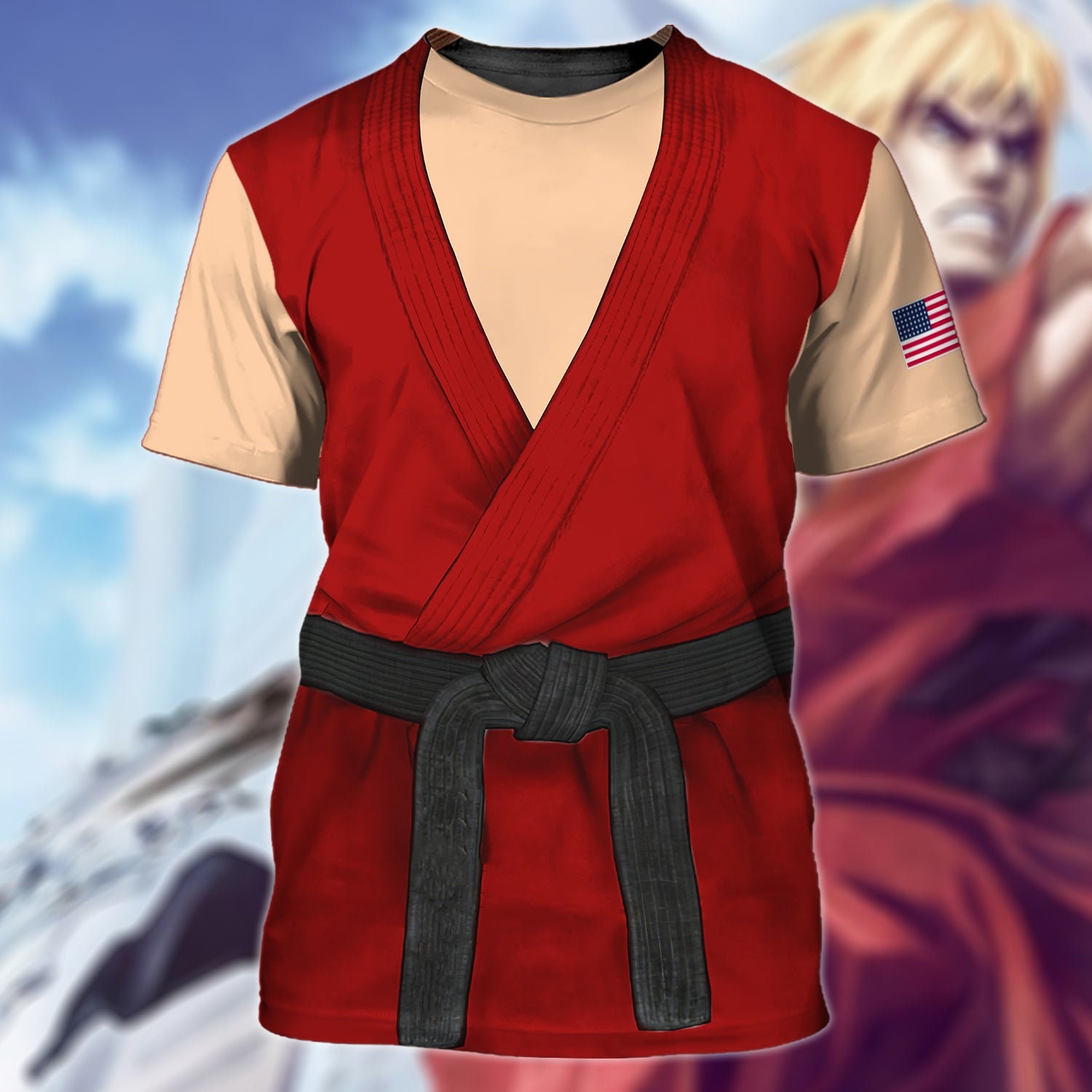 Costume Street Fighter Ken, Ken Street Fighter Cosplay 3D Hoodie sold by Marcella Tooth | SKU ...