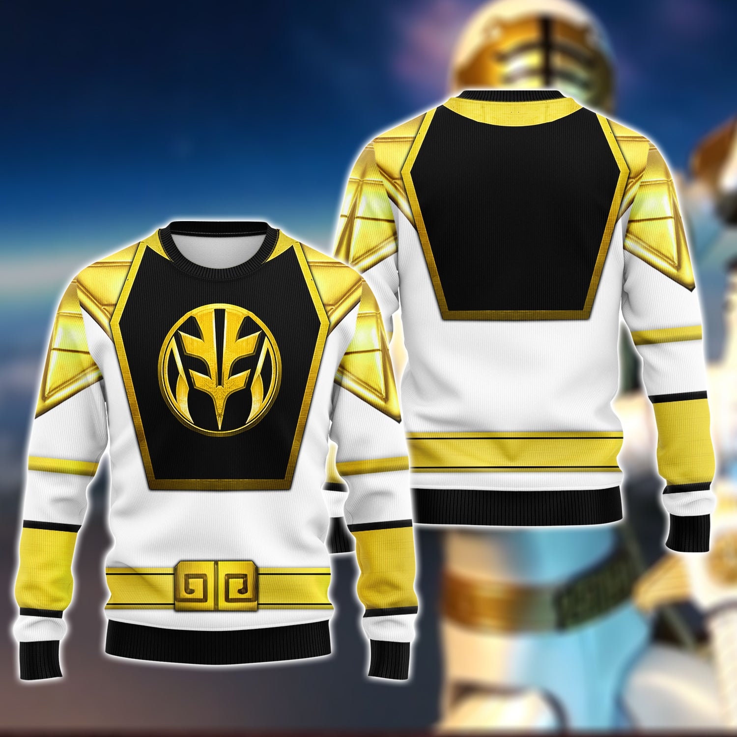 Costume White Ranger, Power Rangers Cosplay Costume 3D Hoodie sold by ...