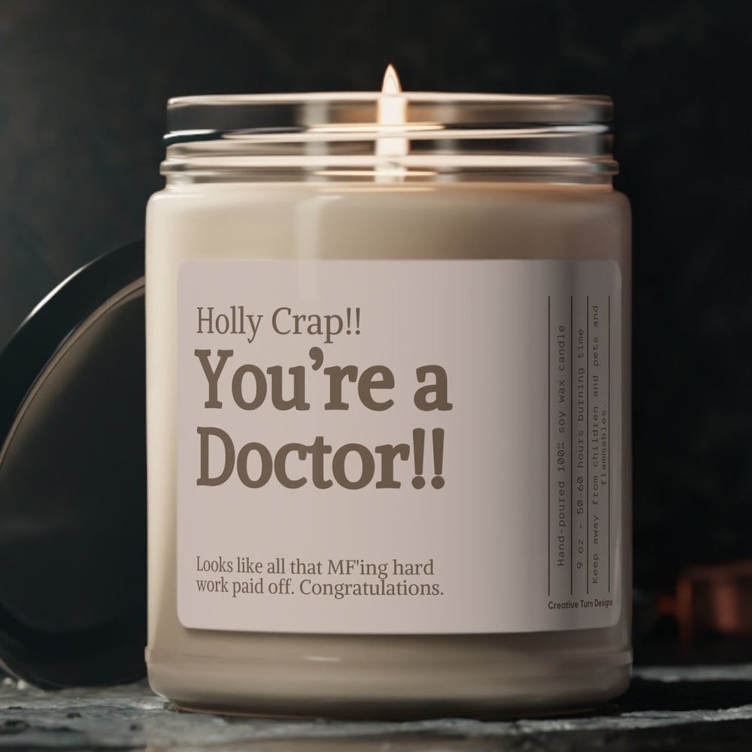 New Doctor Candle New Doctor Gift Medical Student Gift - Etsy