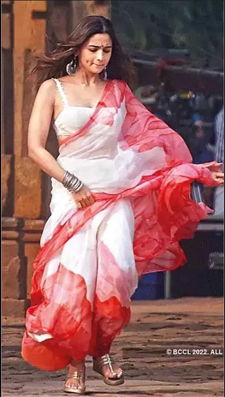 Alia Bhatt Saree Bollywood Sareebollywood Celebrity Look Etsy