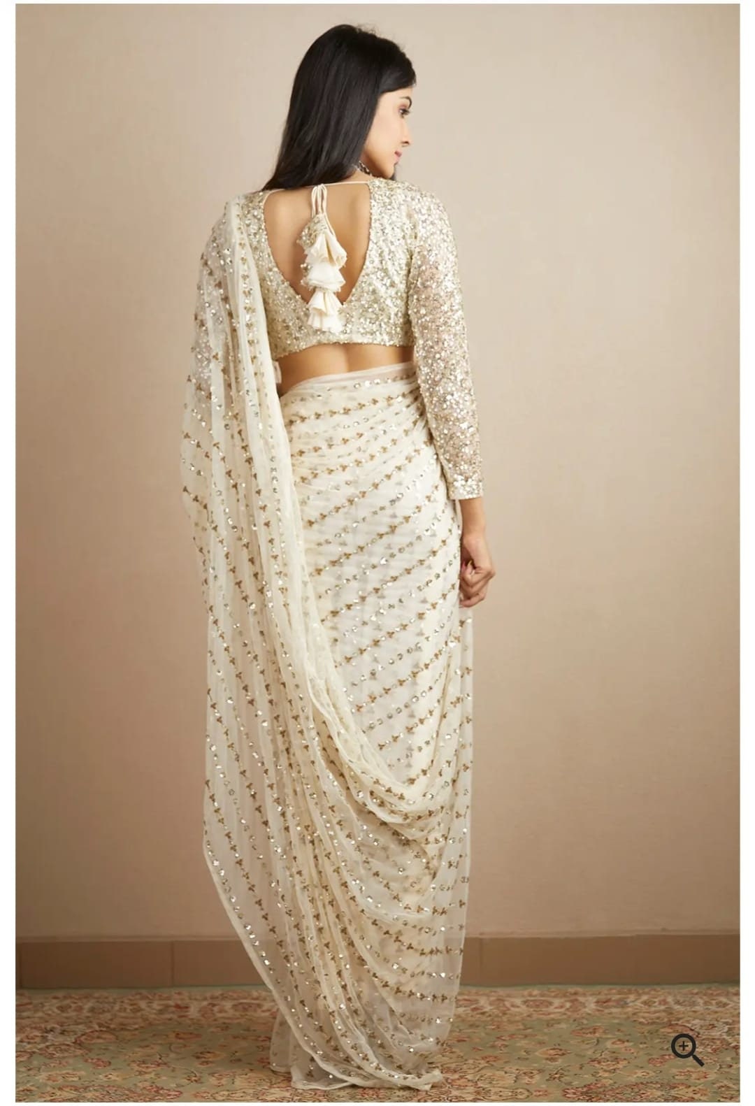 Bollywood Sequence Saree, Sequin Saree, Partywear Saree - Etsy