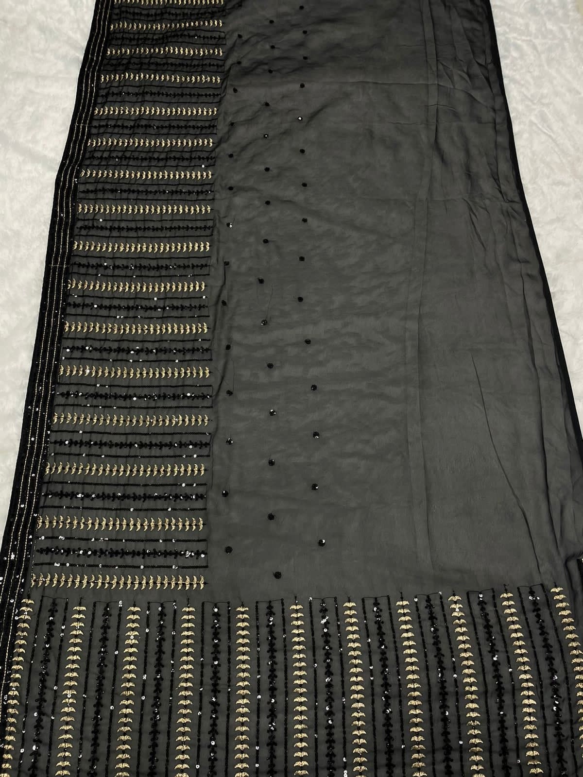 Bollywood Sequence Saree Sequin Saree Sequence Saree - Etsy