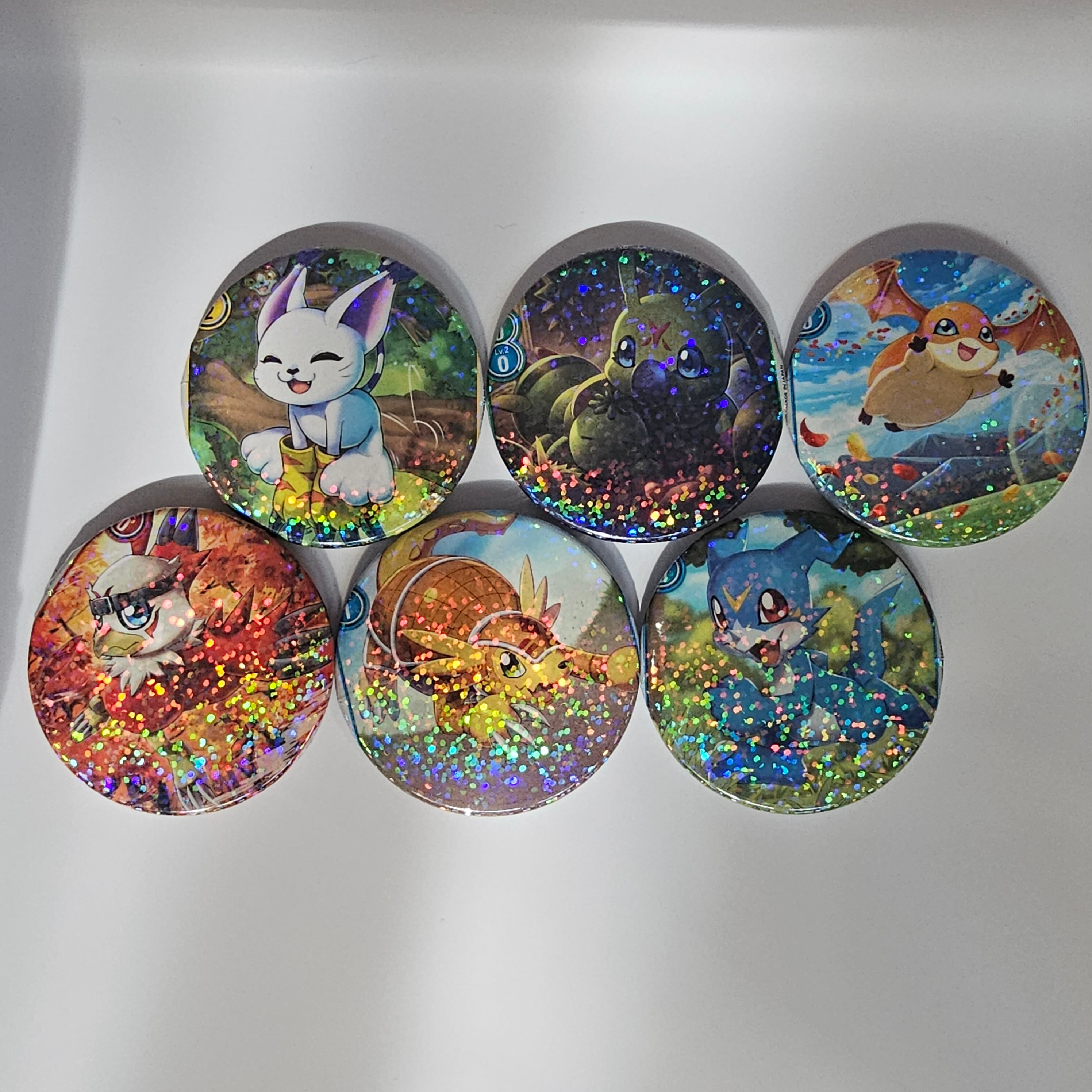 Digimon Adventure 02 Digimon Card Game Button Set - Etsy